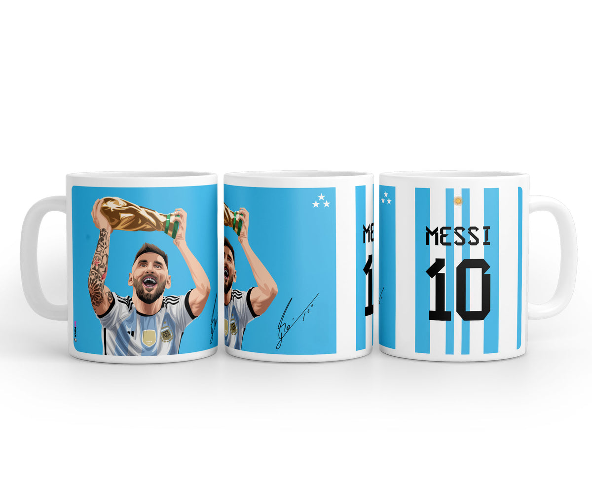 Lionel Messi Champion Tasse– Kawaink