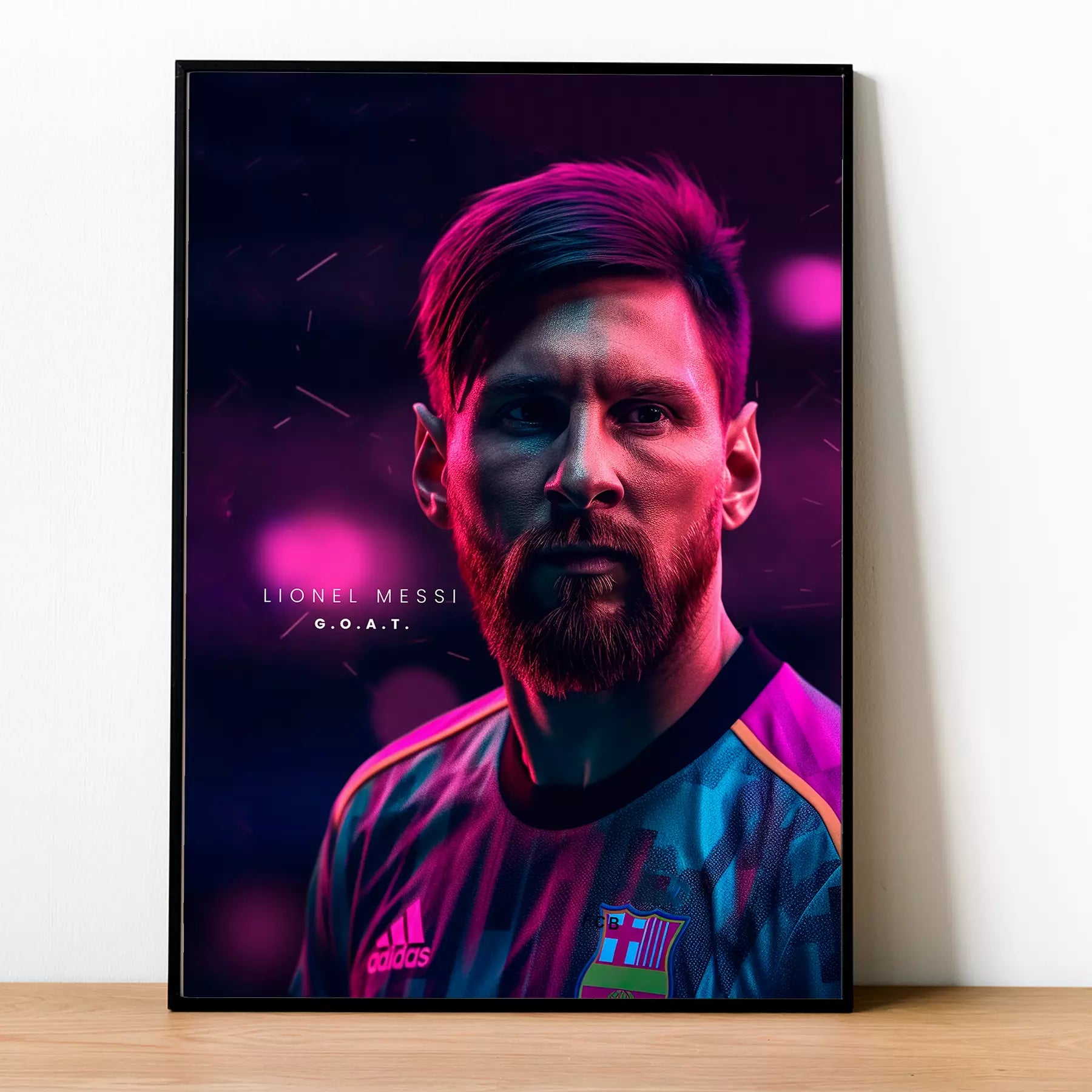 Poster Lionel Messi, Ziege– Kawaink