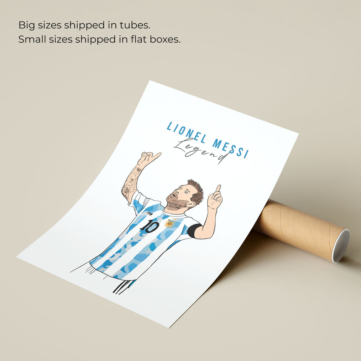 Lionel Messi Legend, Póster– Kawaink