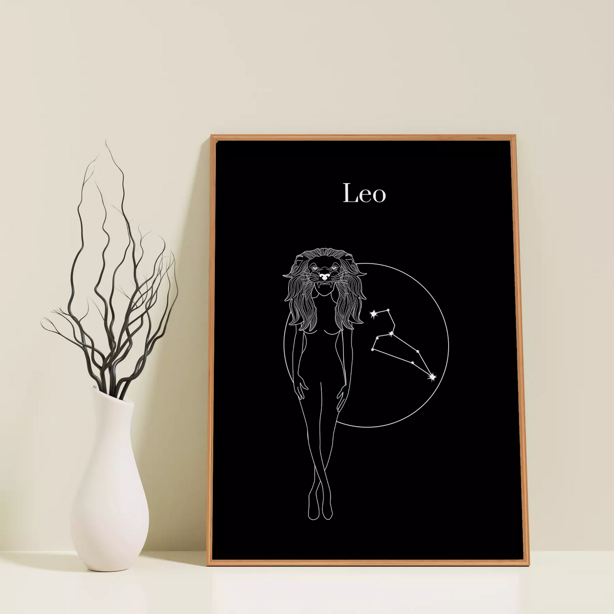 Leo Sternzeichen Poster– Kawaink