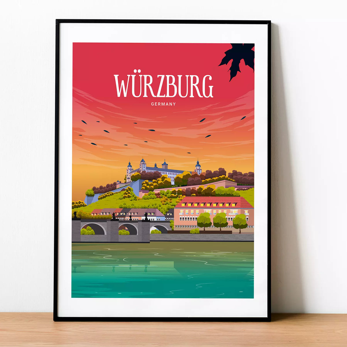 W rzburg Deutschland Stadtplakat Bei Sonnenuntergang Kawaink w-rzburg-deutschland-stadtplakat-bei-sonnenuntergang-kawaink
