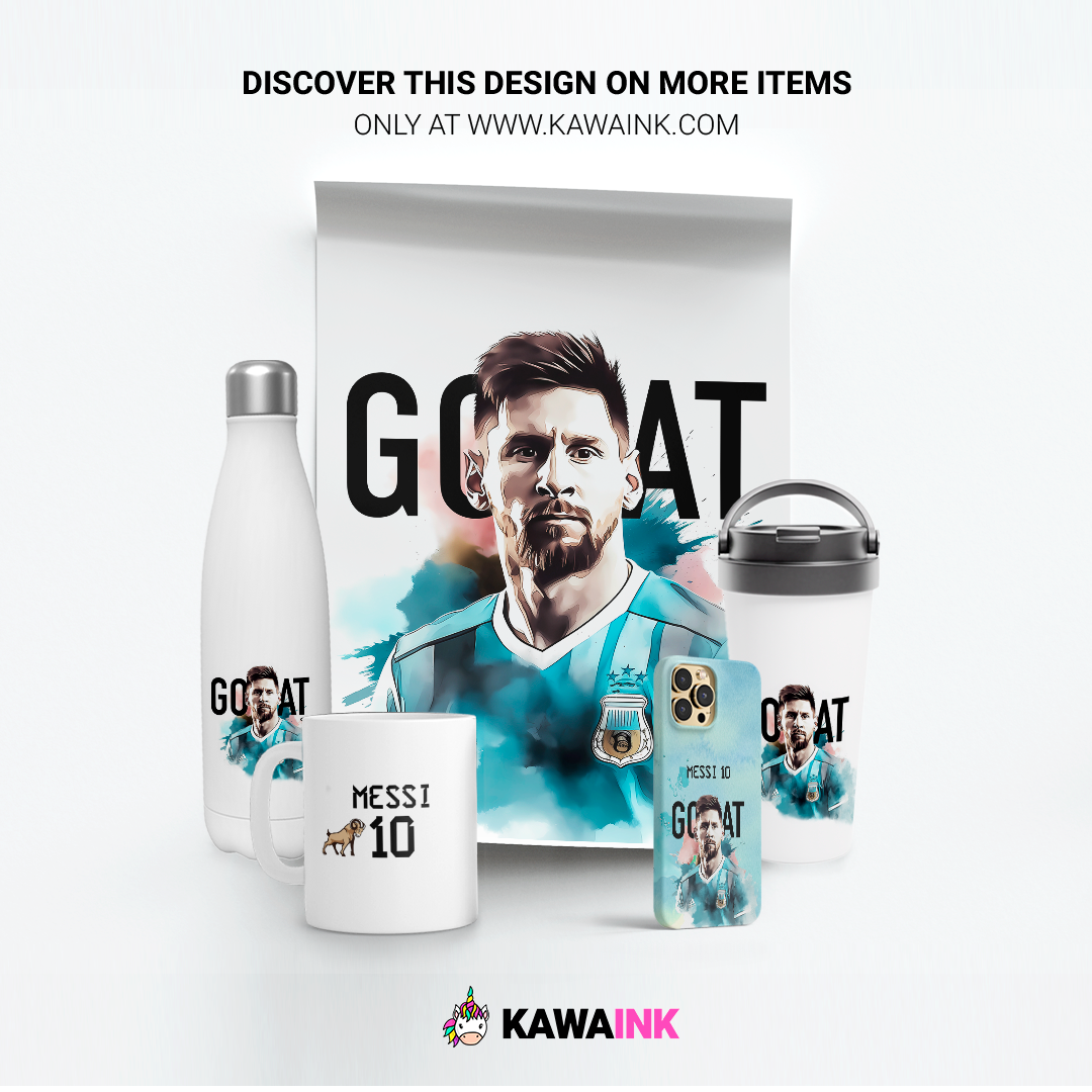 Goat Messi 10 - Póster– Kawaink