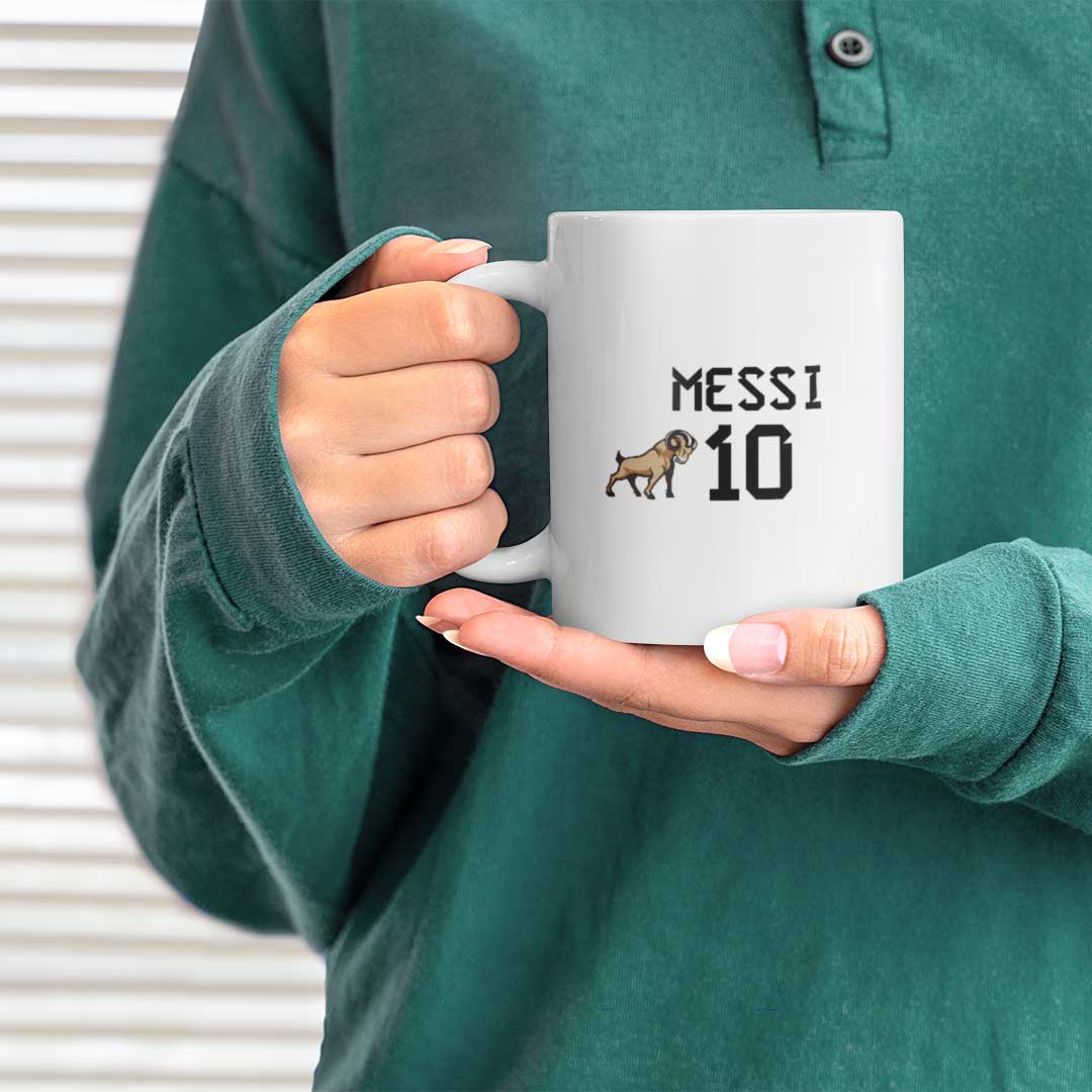 Lionel Messi 10 - Tasse Ziege– Kawaink